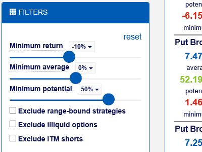 Stock Options Search Engine - Quantcha